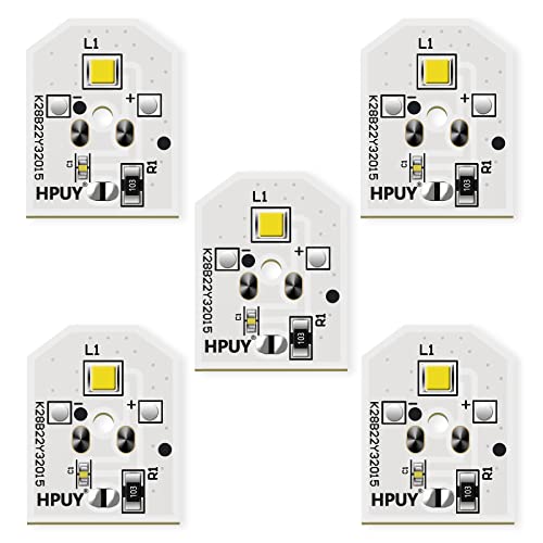 HPUY WR55X11132 WR55X25754 LED Light for GE Refrigerator Replace WR55X30602 WR55X26486 PS4704284 3033142 EAP12172918 AP6261806 5PCS