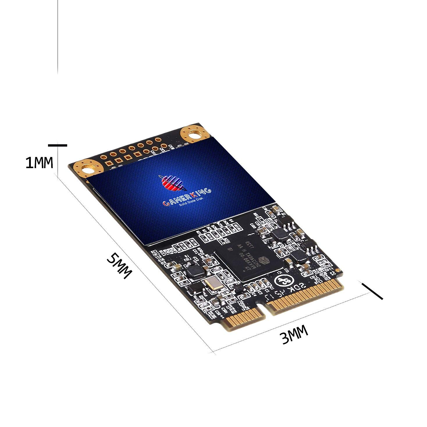 Gamerking SSD msata 500GB Internal Solid State Drive High Performance Hard Drive for Desktop Laptop SATA3 6Gb/s Mini PC(500GB, Msata)