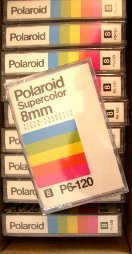 Box of 10 Polaroid Supercolor 8mm Video Cassette Tapes