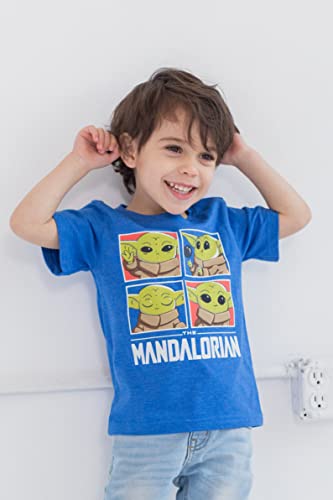 STAR WARS The Mandalorian The Child Toddler Boys 3 Pack T-Shirts Green/Blue/Gray 5T