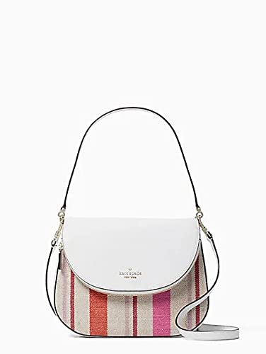 Kate Spade Leila Striped Canvas Medium Bag Shoulder Women's Handbag