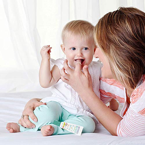 Dr. Talbot's Baby Toothpaste Naturally Inspired with Citroganix and Silicone Finger Gum Massager, Vanilla Milk Flavor