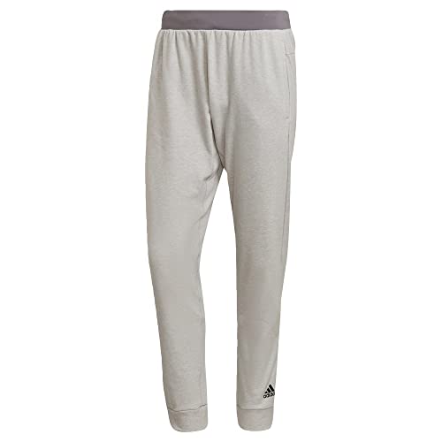 adidas AEROREADY Warm Yoga Fleece Training 7/8 Pants Men's, Grey, Size L