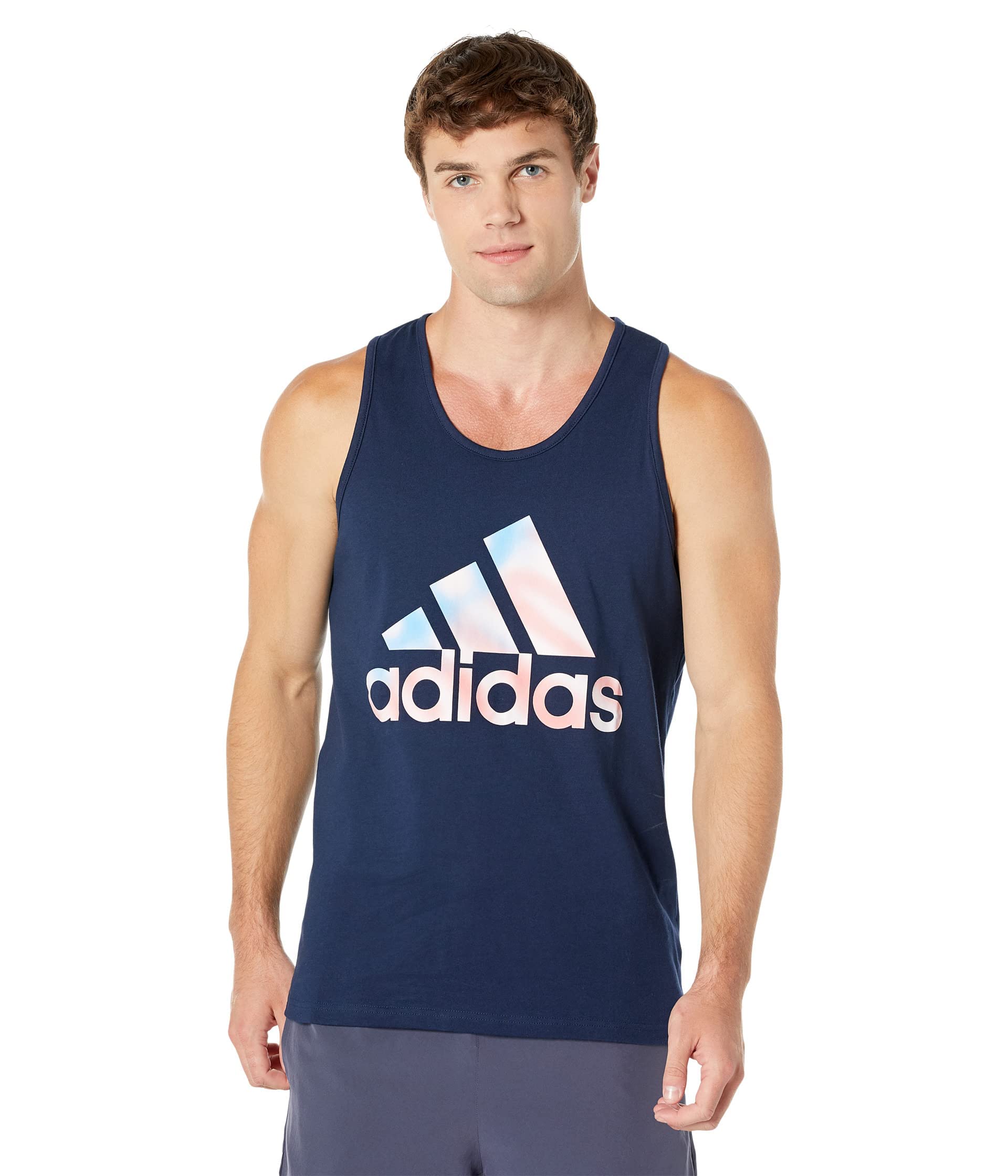 adidas Americana Badge of Sports Tank Collegiate Navy MD