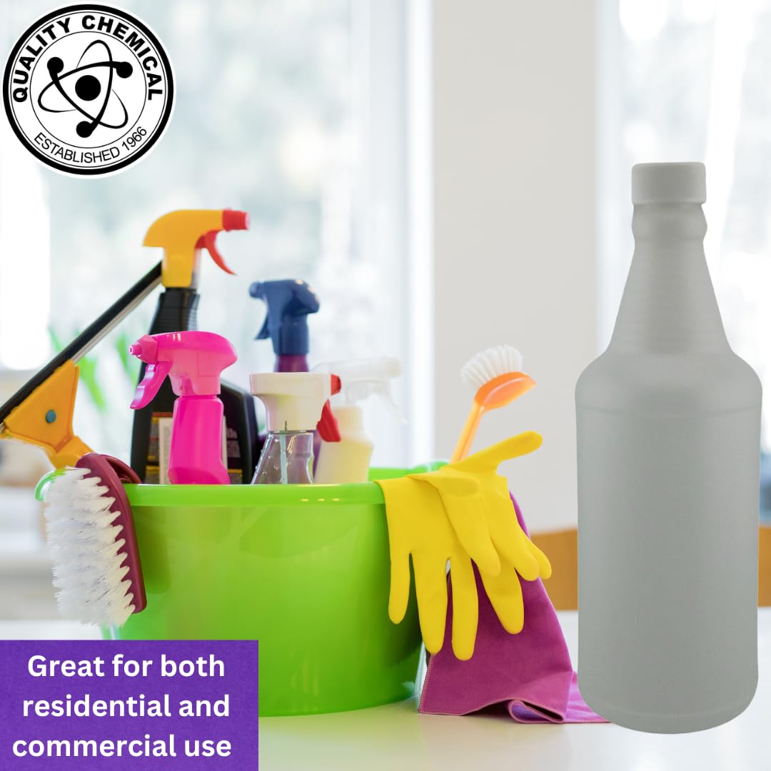 Quality Chemical Reusable 32 Oz Plastic Spray Bottle β BPA-Free, Leak-Resistant, Secure Screw-on Lid, Ergonomic Grip, BPA Free, HDPE Plastic, Stackable, Versatile Design for Storage (Pack of 4)