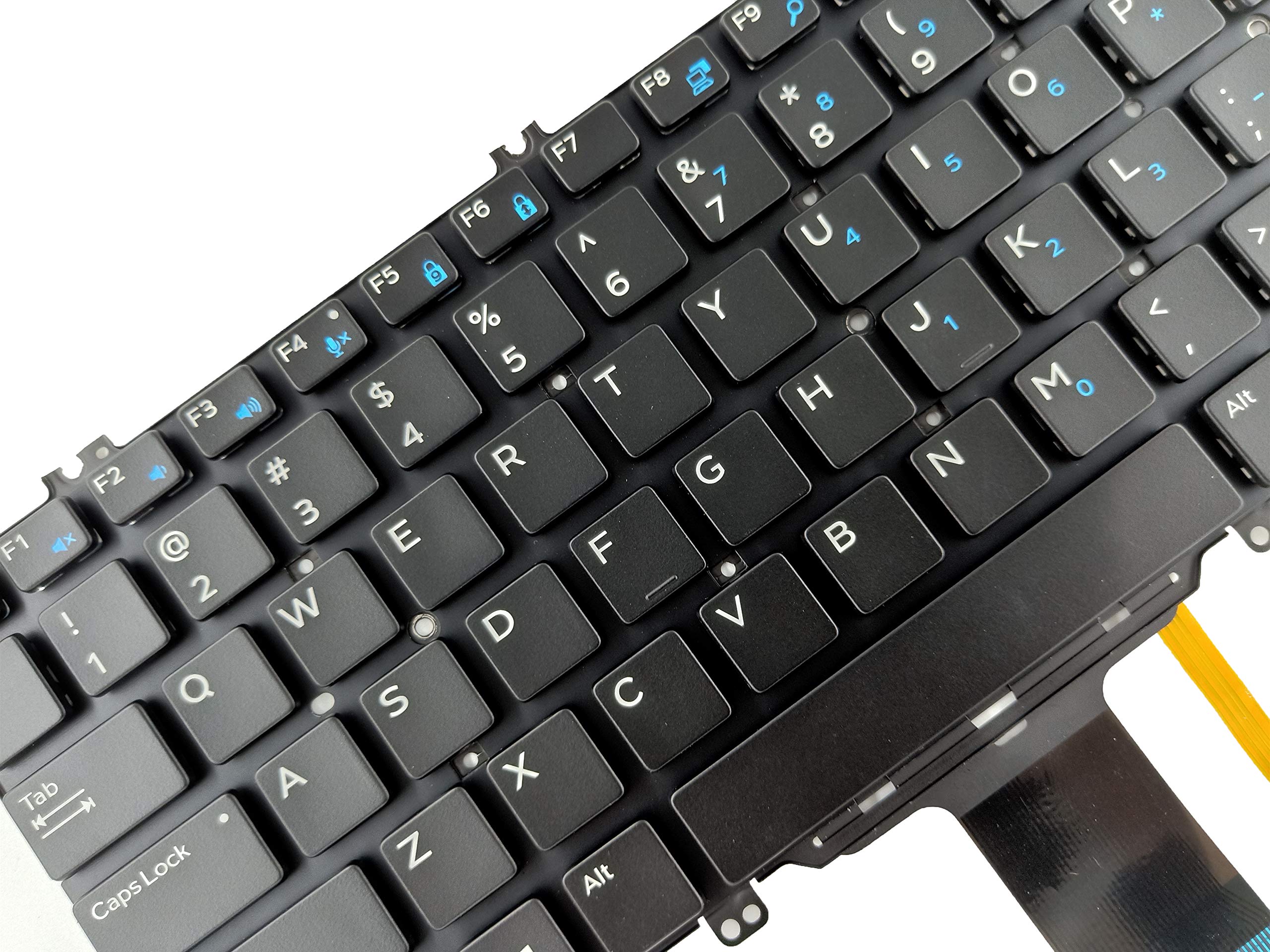 Replacement Keyboard for Dell Latitude 5290 7280 7290 7390 5280 5288 5289 7389 US Layout with Backlit US Layout P/N: PK131S51B00 V160325BS
