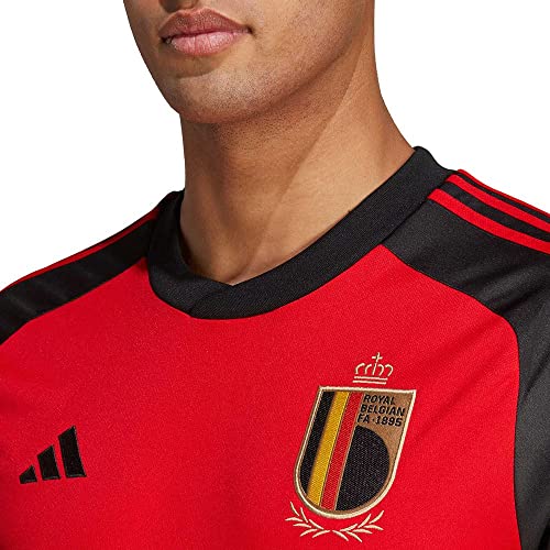 adidas Beligium Home Men's Soccer Jersey World Cup 2022 (M) Red/Black