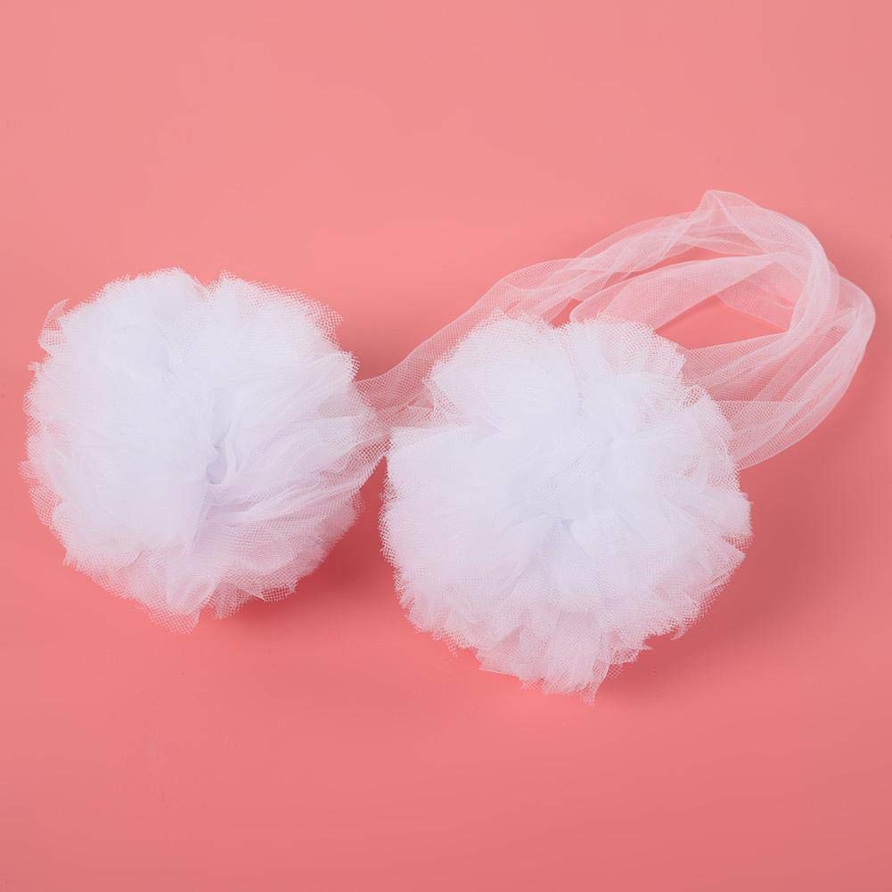 Nets for Cribs Babies Flower Ball Bed Decorative Baby Bed Net Hanging Flower Ball Crib Accessories Wall Pendant Decoration for Kids Room (White)