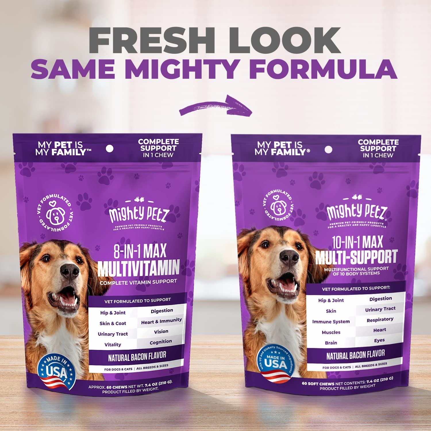 Mighty Petz MAX Dog Allergy Relief + Mighty Petz MAX Dog Multivitamin Bundle