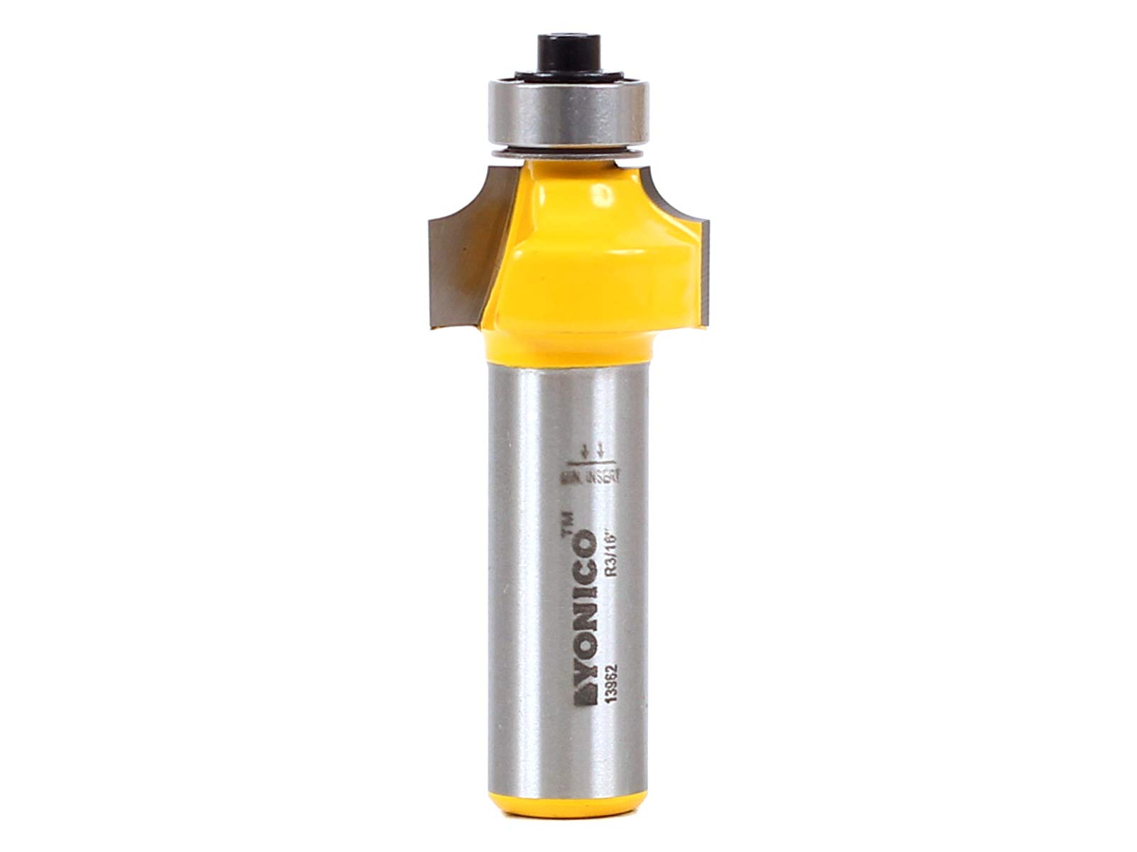 YONICO 13962 3/16-Inch Radius Round Over Edge Forming Router Bit 1/2-Inch Shank