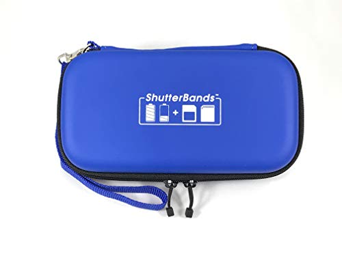 Batteries + Cards Case Compatible with Olympus BLH-1 Batteries (Blue)