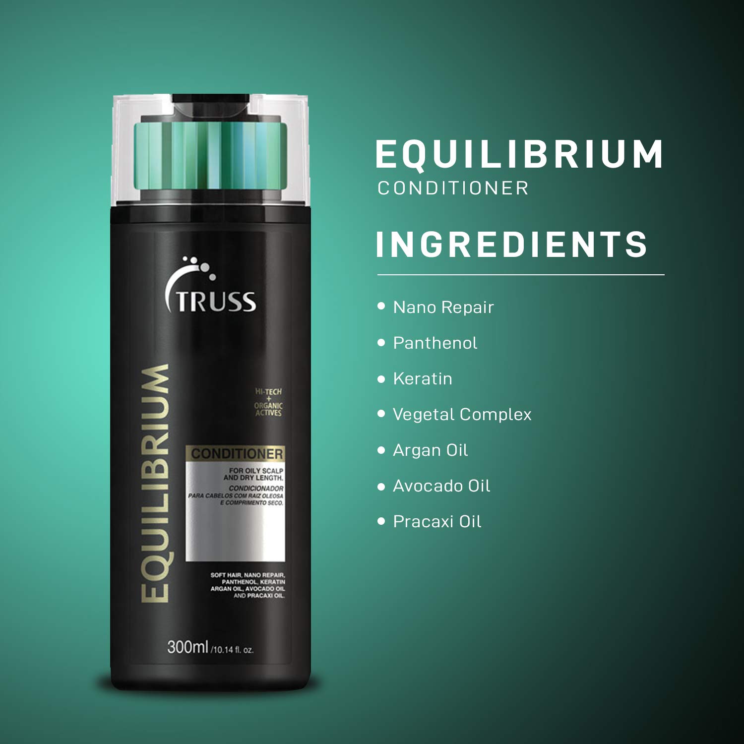 TRUSS Equilibrium Shampoo and Conditioner Set Bundle with Deluxe Prime Hair Treatment