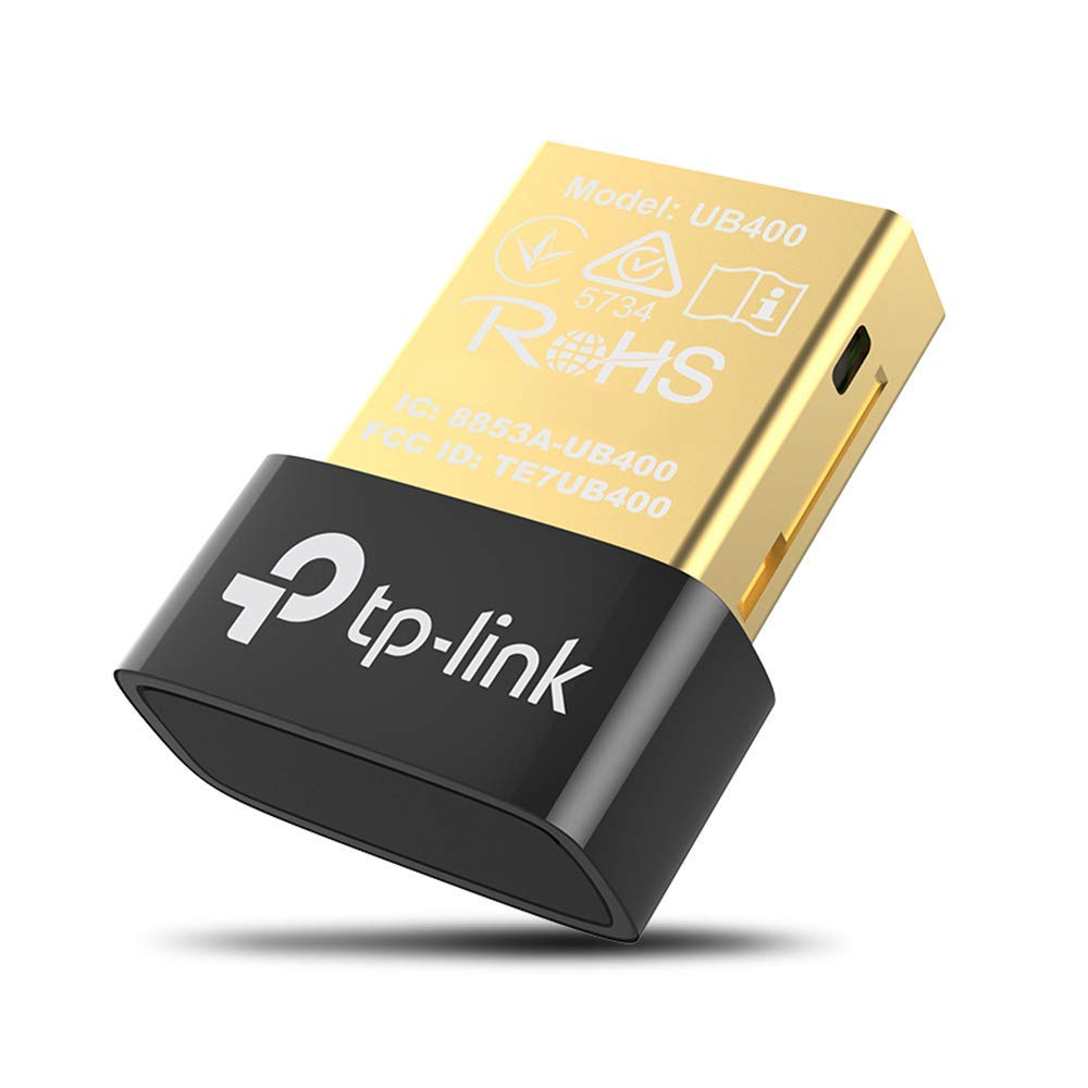 TP-Link UB400 USB Bluetooth Adapter for PC 4.0 Bluetooth Dongle Receiver Support Windows 10/8.1/8/7/XP (Renewed)