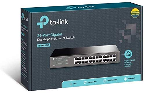 TP-Link 24 Port Gigabit Ethernet Switch | Desktop/ Rackmount | Limited Lifetime Protection (Renewed)