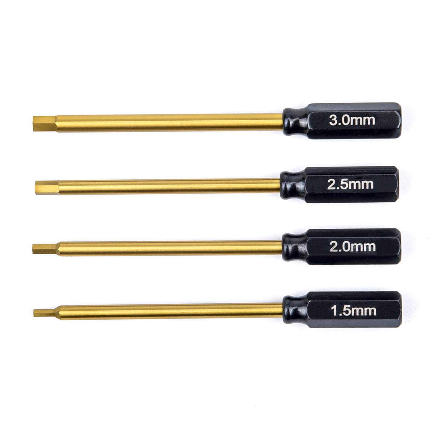 RC Hex Drill Bit 1.5mm 2.0mm 2.5mm 3.0mm Hex Screwdriver Tip RC Hobby Tools Kit for RC Helicopter Model(4PCS)