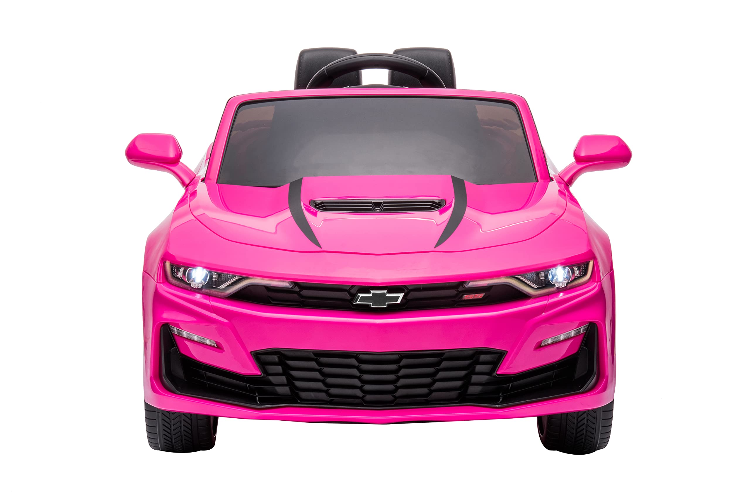 DAKOTT Kids Ride On Sports Car, 12V Battery Powered Chevy Camaro w/Parent Remote Control, Bluetooth, Horn, Music & Headlights Taillights for 3-6 Years