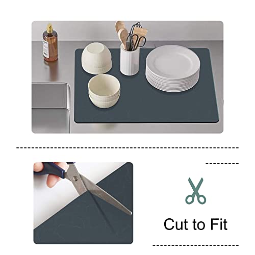 Golener Coffee Maker Rug,coffee Bar Decor For Coffee Station,coffee Grinder Mat,drip Tray For Coffee Maker,coffee Pot Mat For Countertops,non-slip Material Keeps Glasses And Dishware In Place,Navy
