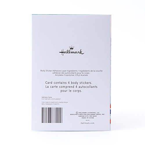 Hallmark Birthday Card for Kids with Mustache Stickers (No Disguising Your Awesomeness)