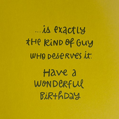 Hallmark Birthday Card for Him (Extra Attention), Color Band Cake (0499RZB1194)