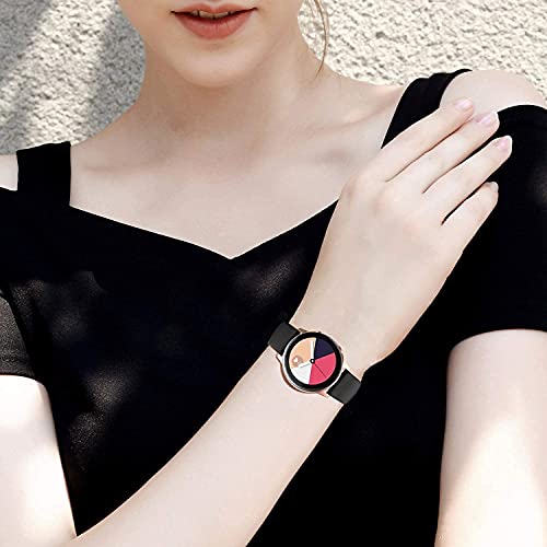 Minggo Band Compatible with Samsung Galaxy Watch Active/Active2 40mm/44mm,Silicone Sports Wristband Replacement Compatible for Galaxy Watch 42mm/Gear S2 Classic/Gear Sport Smart Watch (Black)