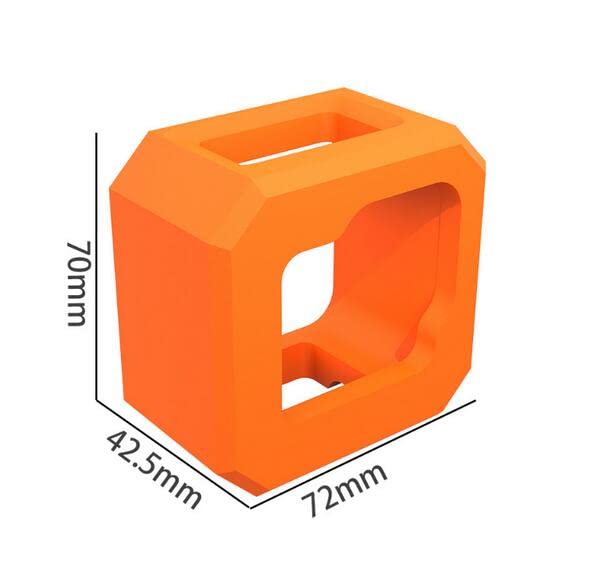CoyKtonty Orange Floaty Case for GoPro Hero 11 Black Mini Camera Accessories Diving Floating Protective Cover for GoPro 11Black Mini Case