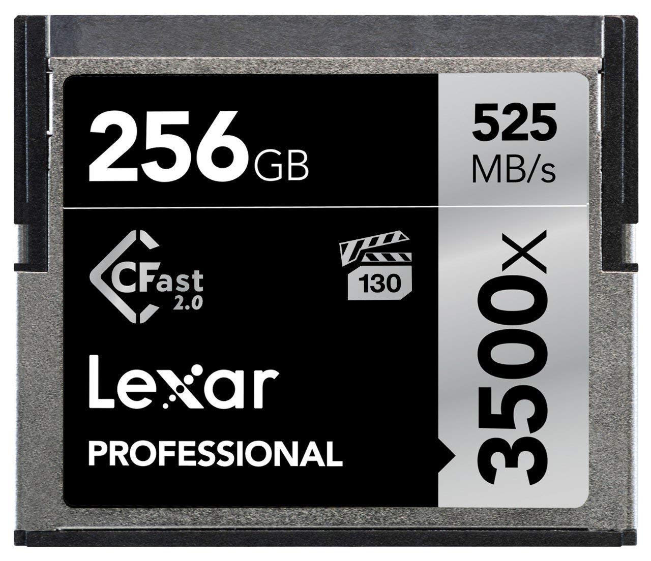Lexar Professional 3500x 256GB CFast 2.0 Card, Up to 525MB/s Read, for Cinematographer, Filmmaker, Content Creator (LC256CRBNA3500)