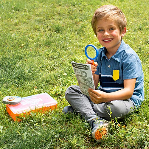 Blippi Detective Roleplay Set - Carry Case, Camera, Personalized Yellow Badge, Magnifying Glass, Activity Sheets for Ultimate Toddler and Young Child Mystery Adventure - Exclusive Content Included