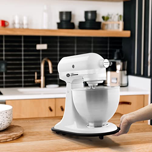 Acrylic Mixer Slider Compatible with Tilt Head Kitchen aid 4.5-5 Qt Tilt Head Stand Mixer - Kitchen Countertop Storage Mover Sliding Tray for Kitchen aid 4.5-5 Qt, Mixer Appliance Moving Caddy