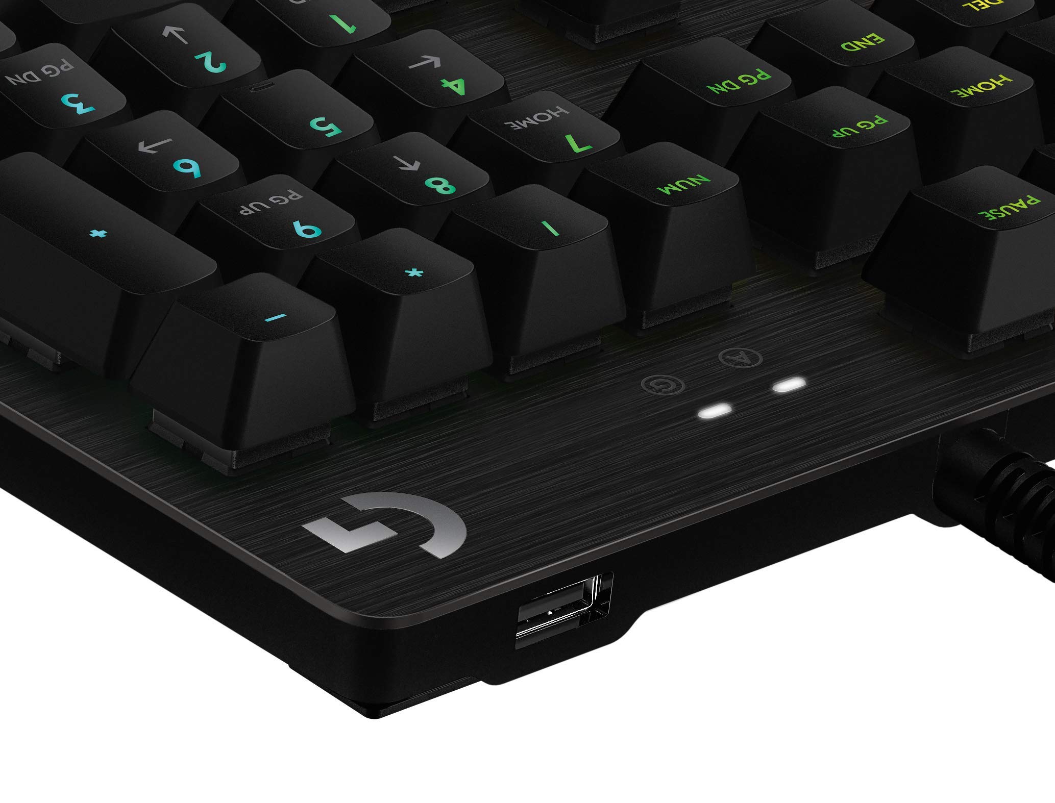 Logitech G512 SE Lightsync RGB Mechanical Gaming Keyboard with USB Passthrough - Black (Renewed)