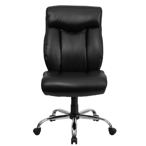 Flash Furniture HERCULES Series Big & Tall 400 lb. Rated Black LeatherSoft Executive Ergonomic Office Chair with Full Headrest