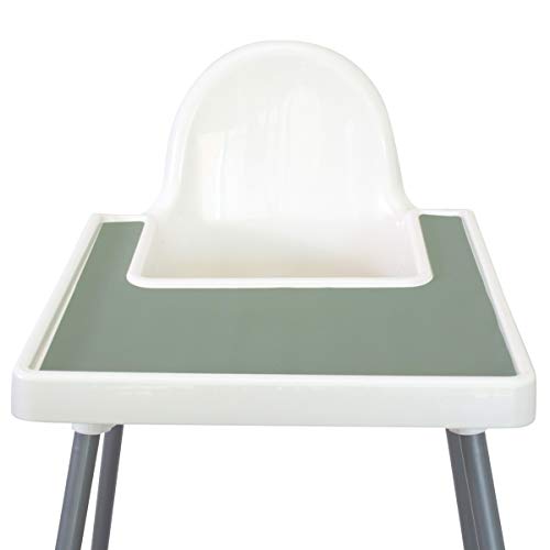 Mango Co. High Chair Placemat for Antilop Baby High Chair - BPA Free, Dishwasher Safe, Silicone Placemats - Finger Foods Placemat for Toddler and Baby (Desert Sage)