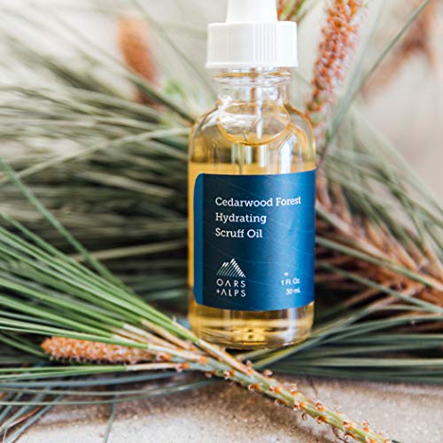 Oars + Alps Beard Oil for Men, Made with Argan and Jojoba Oils, Vegan and Gluten Free, Cedarwood Forest Scent, TSA Friendly, 1 Fl Oz
