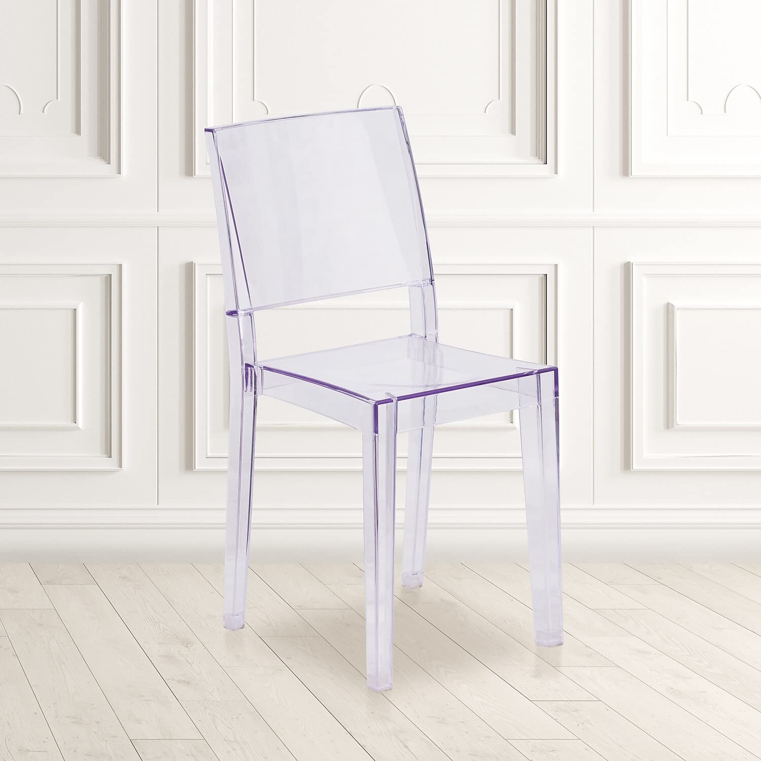 Flash Furniture Phantom Series Transparent Stacking Side Chair