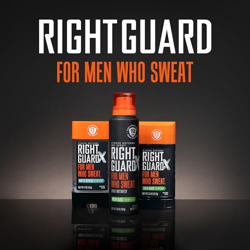Right Guard Xtreme Defense Antiperspirant & Deodorant Gel | 5-in-1 Protection For Men | Blocks Sweat 2X Longer | 72-Hour Odor Control | Arctic Refresh Scent, 4 oz. (4 count)