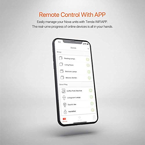 Tenda Nova AC Tri Band Mesh WiFi 5 System, White, 3/Pack (NOVA MW12 3PK)