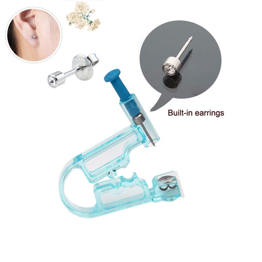 Refesta Ear Piercing Gun Kits, 8 Pcs Earring Piercing Unit Kit with Ear Stud and 1 Pcs Aid Piercing Tool