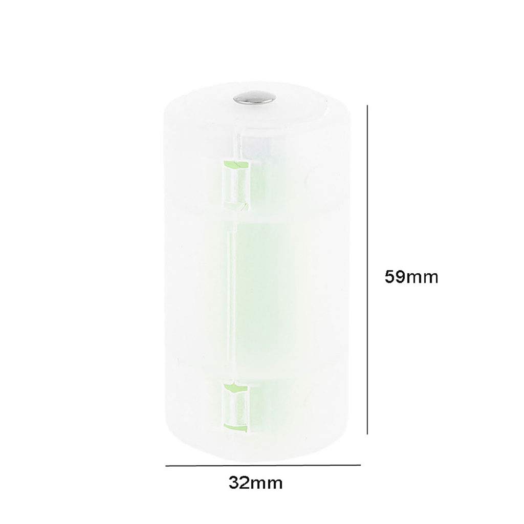 S-YUWEN 2m 1.5V 3V 4.5V 6V LR20 D Cell Battery Eliminator with US Plug USB Power Adapter 2m Cable Replace 1 to 4pcs 1.5V LR20 D Size Battery