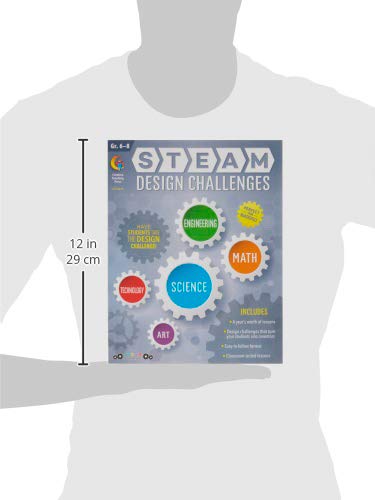 CTP STEAM Design Challenges Resource Book, 6-8 Grade Lesson Plan, 152 Pages (Creative Teaching Press 8213)