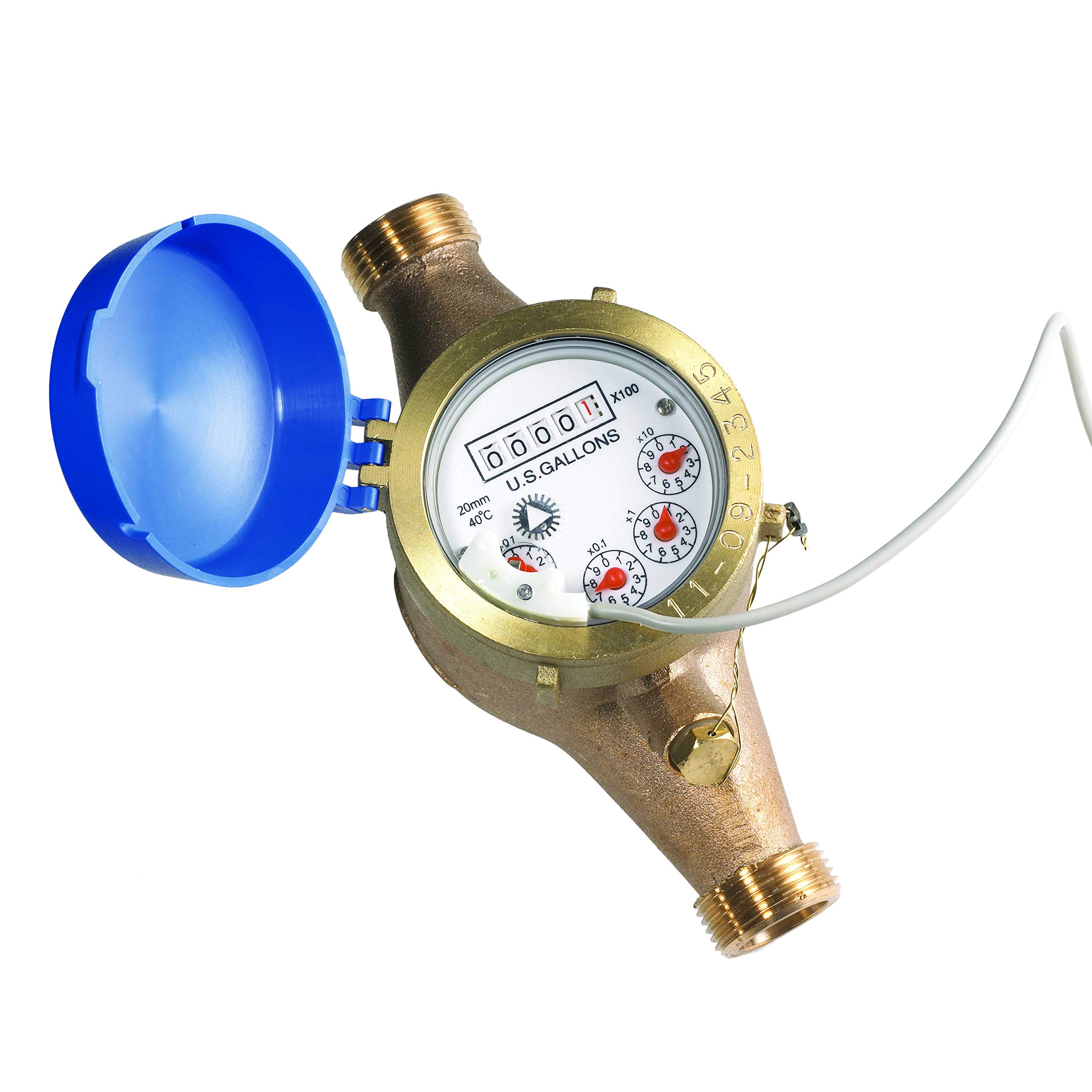 Lead-Free Water Meter Pulser/NSF 1-1/2" - 4 Pulses/Gallon