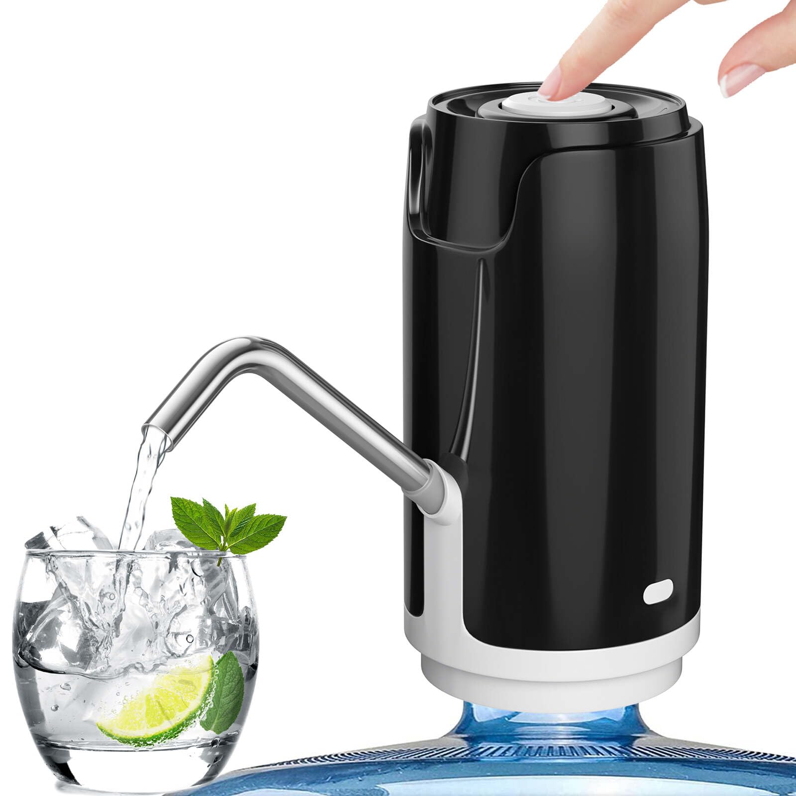 Automatic Water Pump Water Dispenser, USB Rechargeable Water Dispenser Water Pump, 5 Gallon Bottle Electric Water Pump,Portable Electric Water Bottle Pump for Camping,