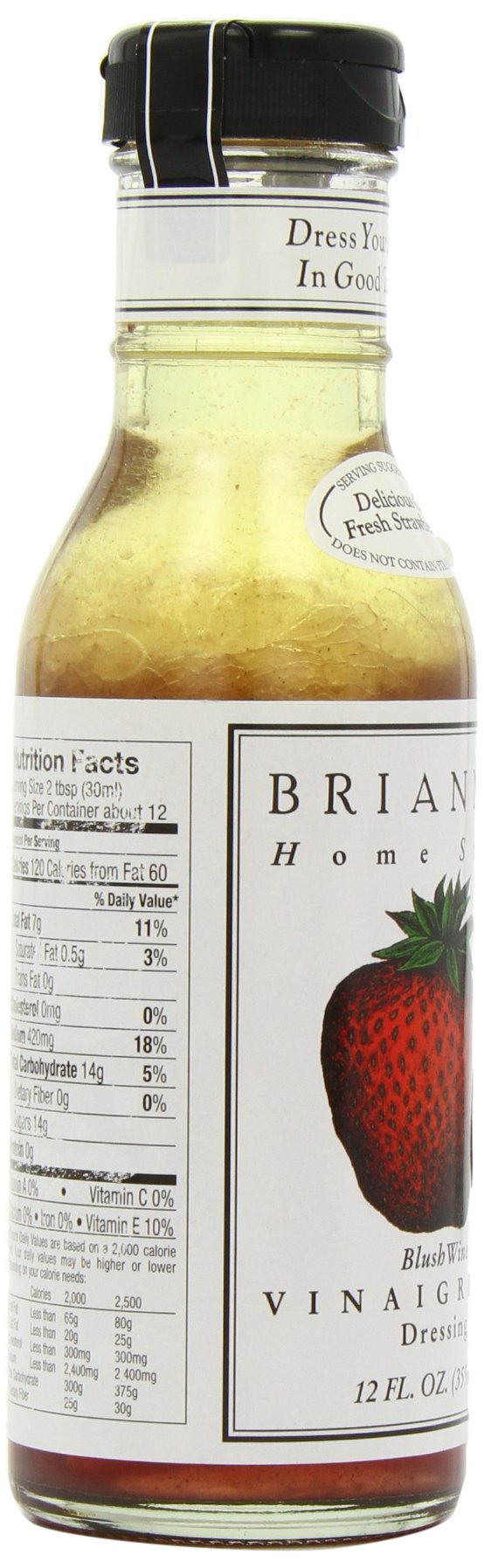 Brianna's Blush Wine Vinaigrette, 12-Ounce Bottles (Pack of 6)