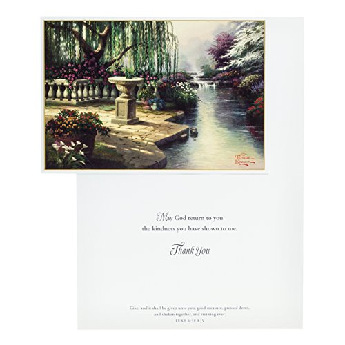 DaySpring - Thomas Kinkade - Thank You - 12 Boxed Cards, KJV (51855), Multi