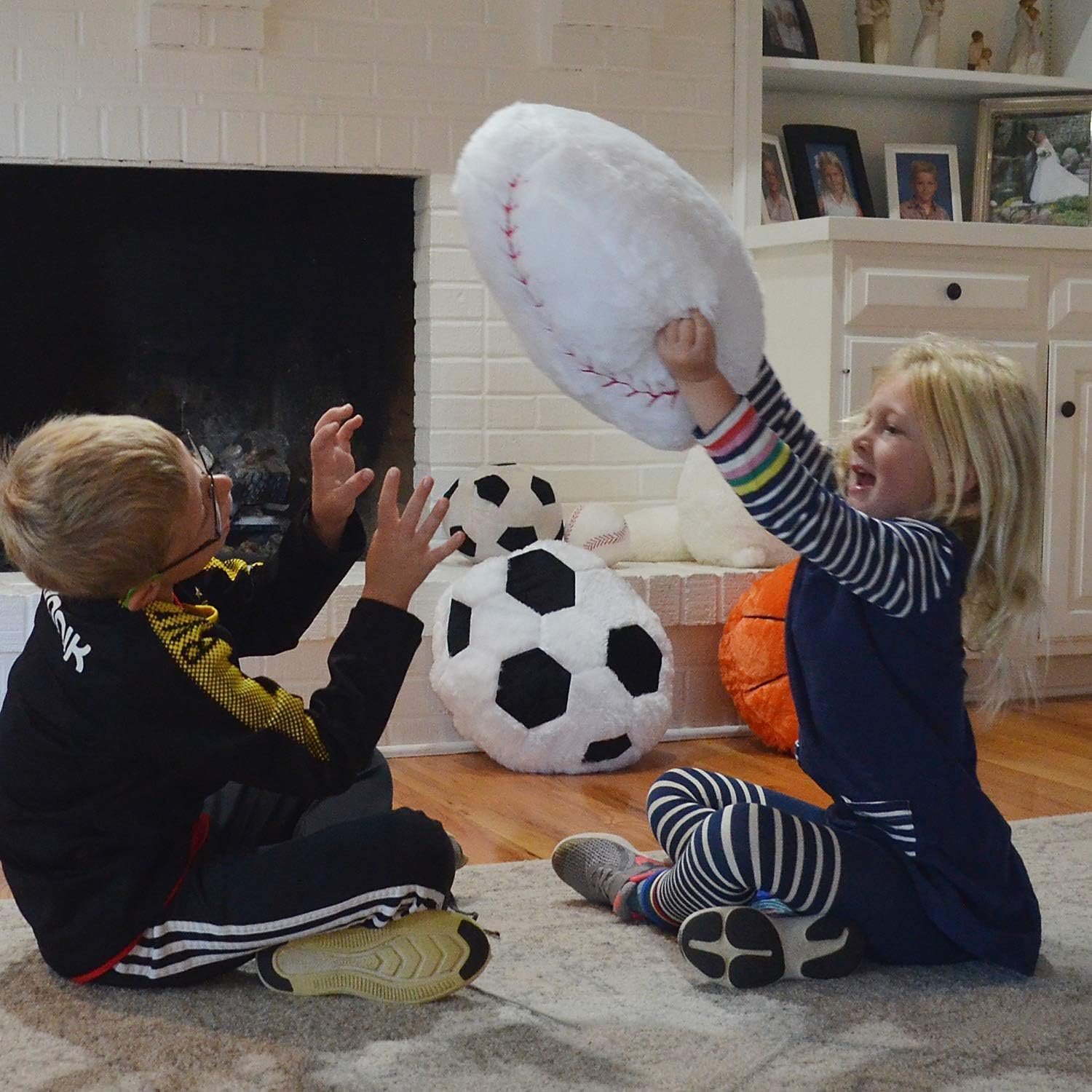 Baseball Pillow Boys Sports Room: Soft Softball Throw Plush Gifts - Play Stuff Ball Toys Decor Age 8-12