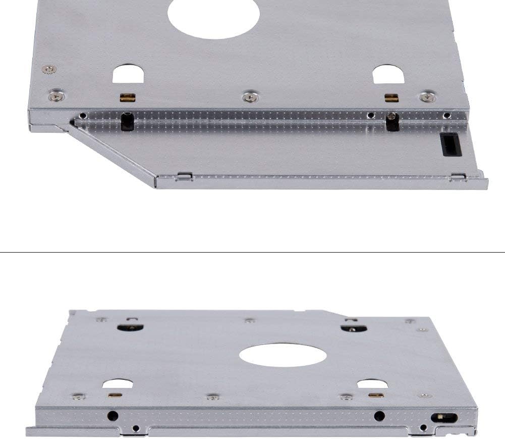 Padarsey 2nd HDD SSD Hard Drive Caddy Tray Replacement for MacBook Pro 13/15/17 inch A1278 A1286 A1297 2008 2009 2010 2011 2012 Internal Laptop CD/DVD-ROM Optical SuperDrive Adapter to 2.5 Inch 9.5MM