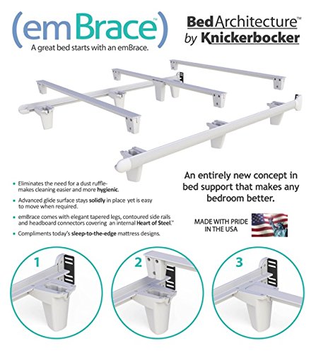 Knickerbocker Embrace Designer Foundation - Full Size - Black Bed Frame - Heavy Duty