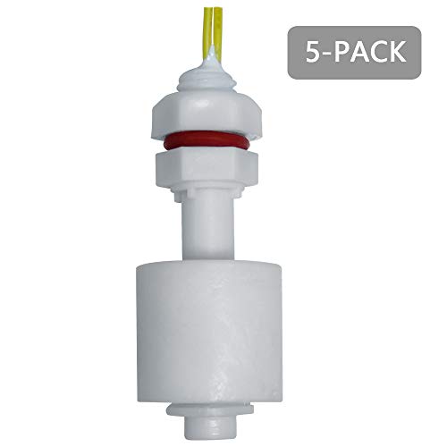 5 Pcs Pack of Vertical Mounting Water Level Sensor Float Switch M10 PP Plastic NO/NC