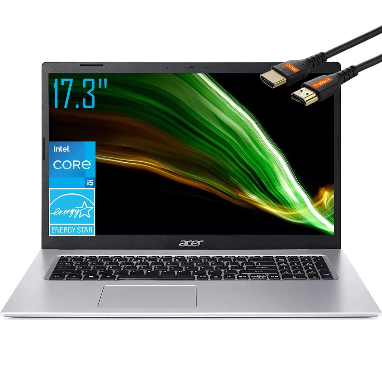 Acer 2022 Aspire 3 Laptop | 17.3" FHD IPS Display | Intel 11th Gen 4-Core i5-1135G7 | Iris Xe Graphics | HDMI | WiFi AC | BT | RJ-45 | Webcam | w/HDMI (20GB RAM | 1TB PCIe SSD)