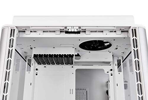 Thermaltake Level 20 HT Snow Edition 4 Tempered Glass Type-C Fully Modular E-ATX Full Tower Computer Chassis with 2 140mm Top Fan Pre-Installed CA-1P6-00F6WN-00