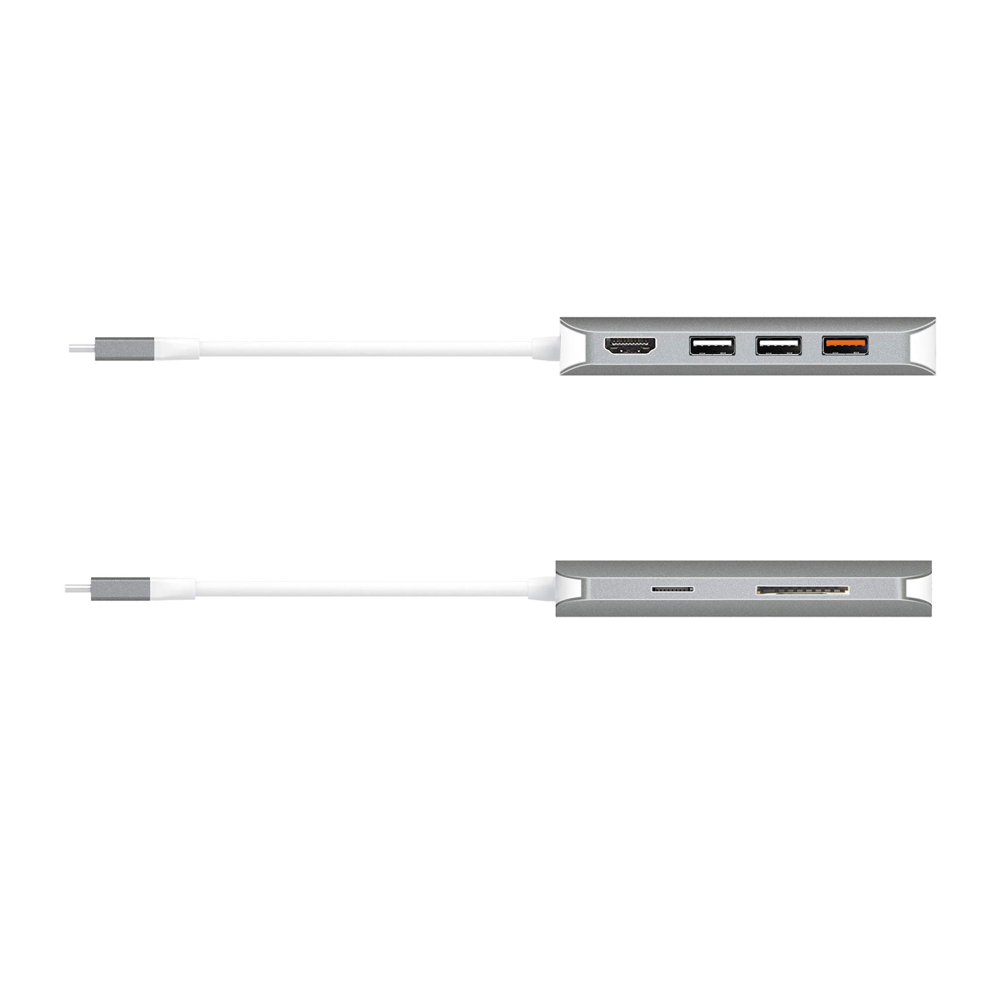 j5create USB C Hub Adapter Multi-Monitor 10-in-1 Port Docking Station 4K HDMI, VGA, Ethernet, USB 3.0, MicroSD, SD, USB-C 3.1 + Power Delivery | for PC, Laptop, Tablet, Display Connection