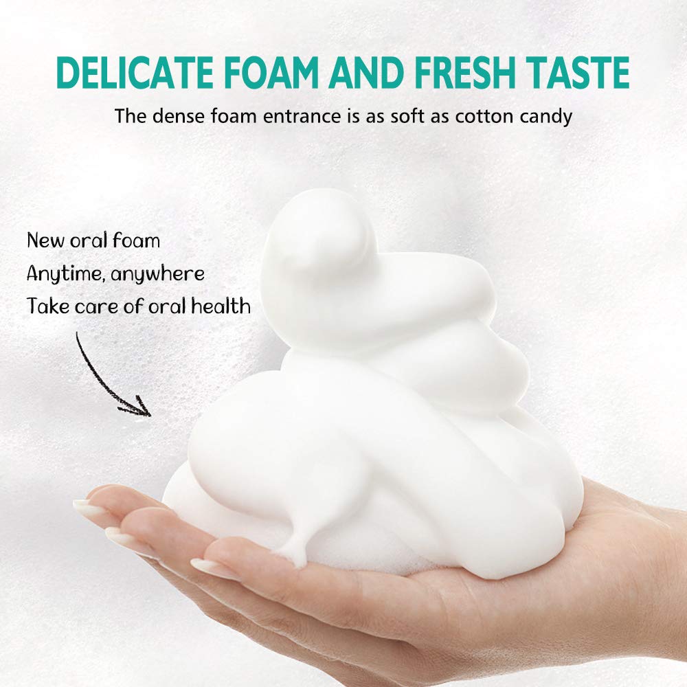 ZIXAOK 1Pc Toothpaste Cleansing Foam, 60ml Baking Soda Toothpaste, Mint Adult